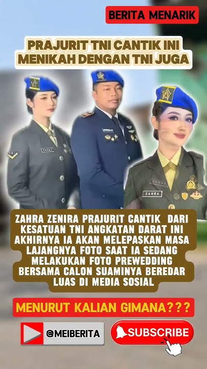 Prajurit TNI cantik ini menikah dengan seorang TNI juga - YouTube