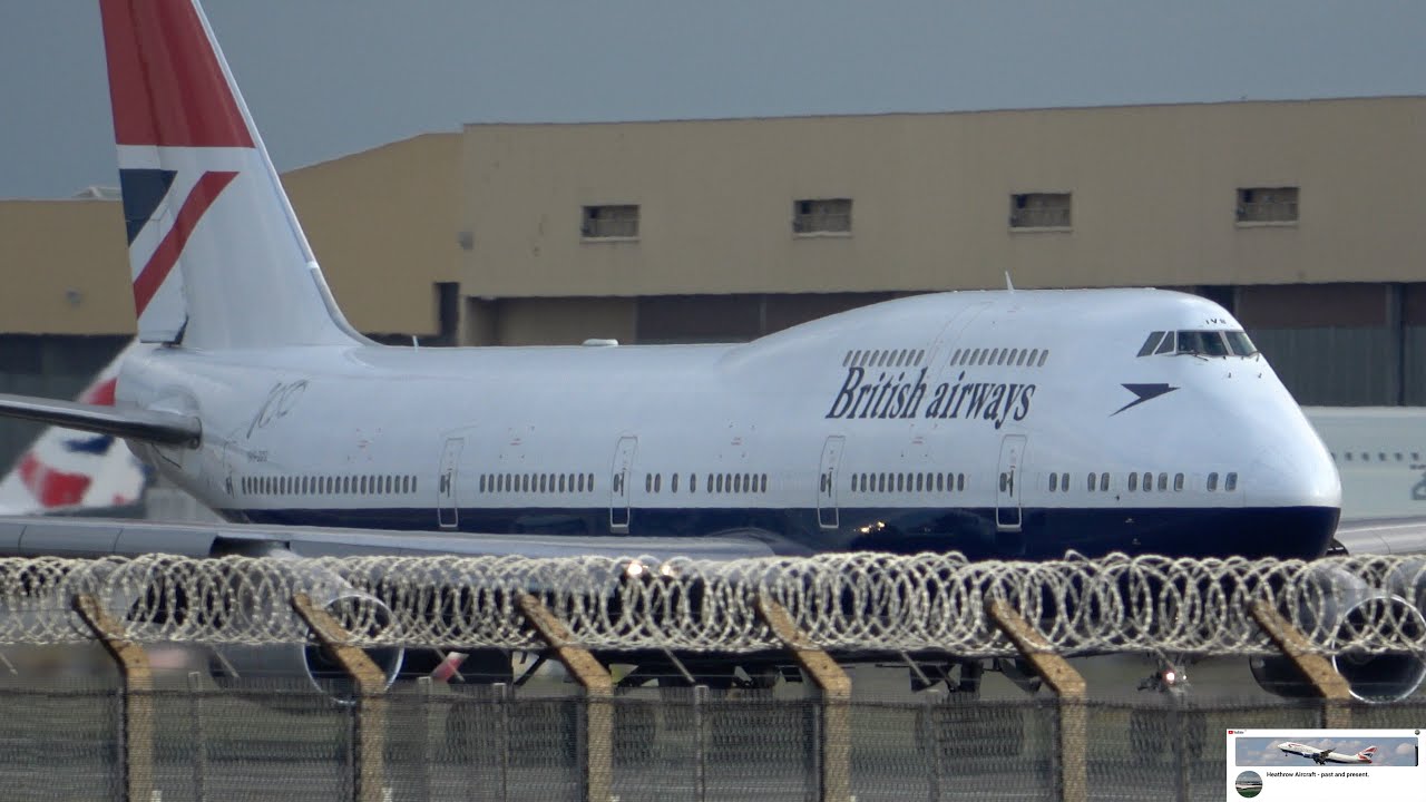 Heathrow Flashback. 3 planes you won't see flying again! Negus 747. BA ...