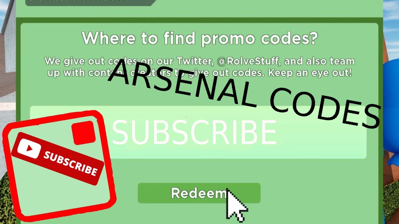 ALL working CODES IN ARSENAL | ROBLOX #arsenal #roblox #codes - YouTube