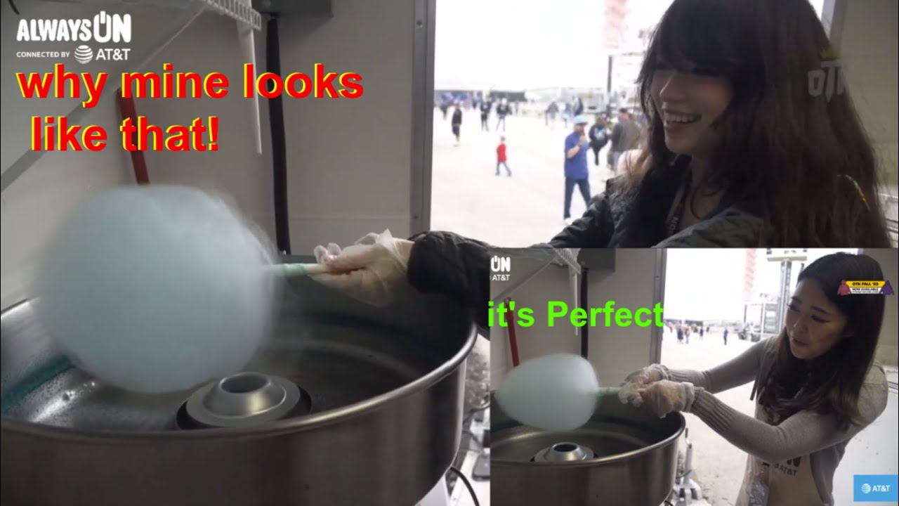 Emily & Emiru Making Cotton Candy - YouTube