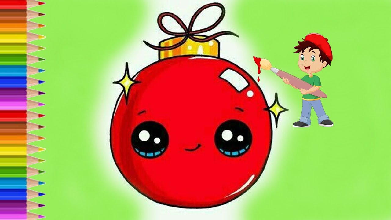How To Draw Christmas Decoration ! | EASY | Step By Step!! Christmas ...