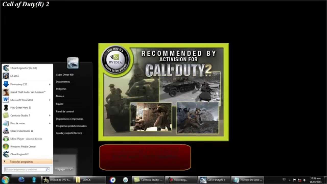 como instalar call of duty 2 desde cd - YouTube