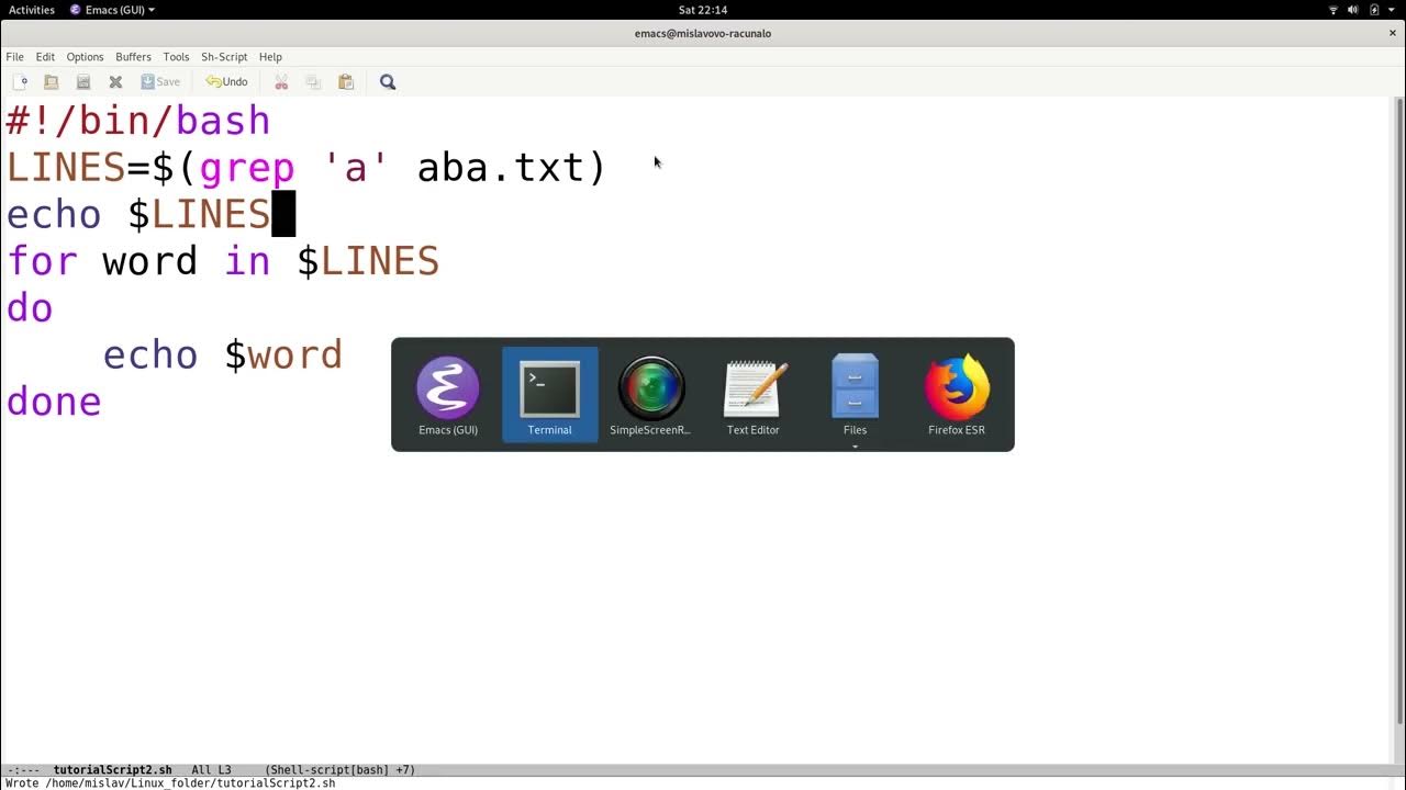 Linux Tutorial Series 193 Command Substitution Youtube