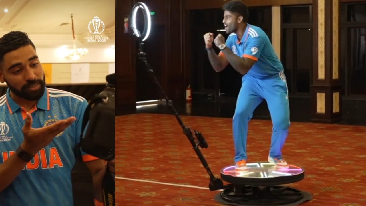 Team India's eventful headshot session for #CWC23 | Rohit, virat ...