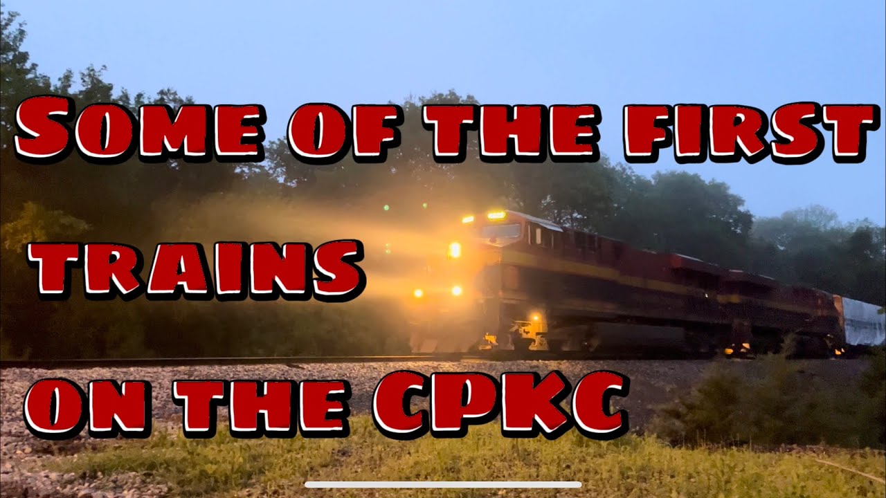 Some of the first trains on the CPKC - YouTube