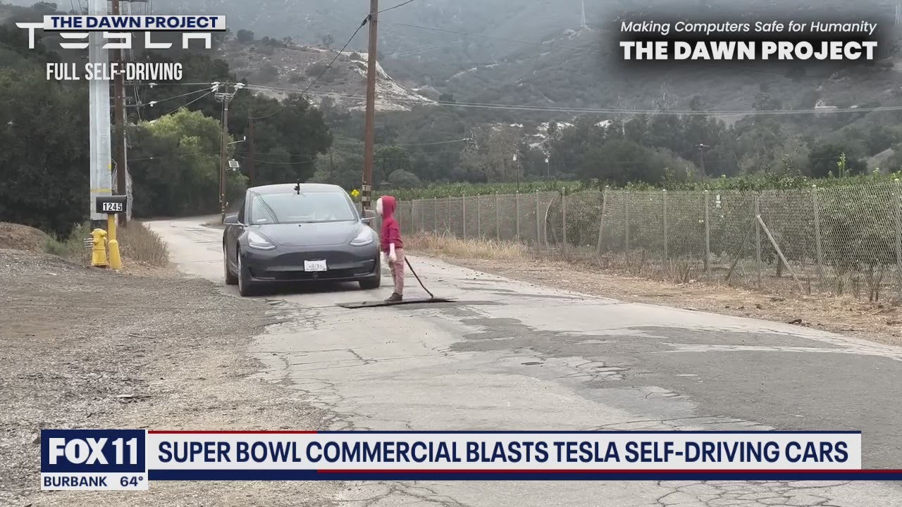 Ad shows several flaws in Tesla's self-driving system - YouTube