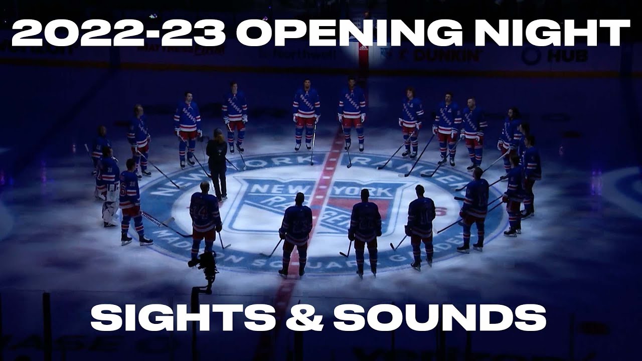 New York Rangers: 2022-23 Opening Night Sights & Sounds - YouTube