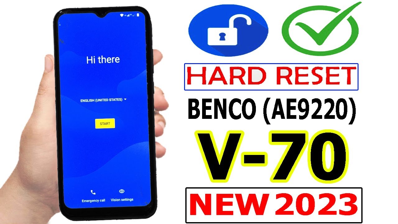 Benco V70 (Ae9220) Hard Reset | New Trick 2023 | Benco V70 Remove Pin ...