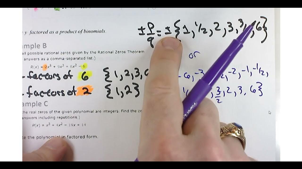 Section 3.4 Finding roots of polynomials and the rational root (Winter ...