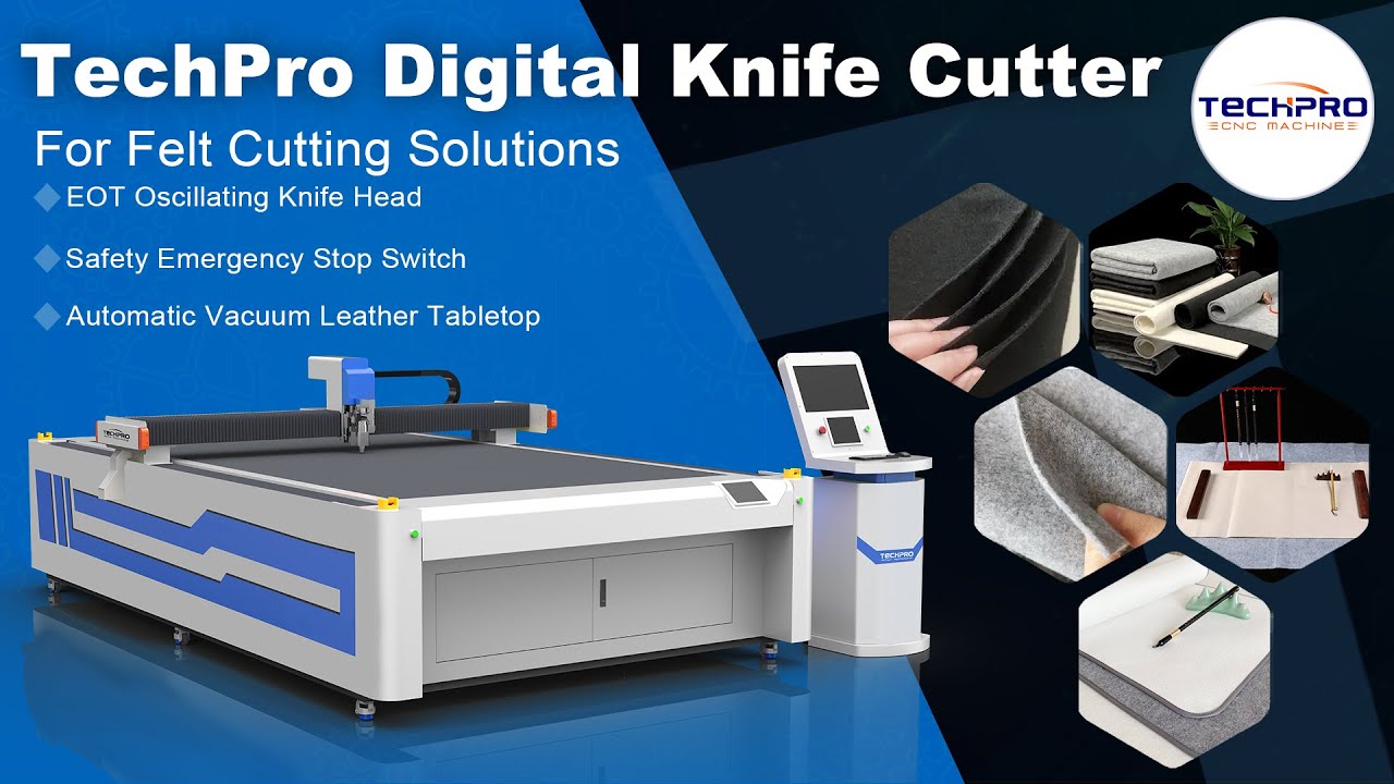 Oscillating knife cutting machine for Felt cutting - YouTube
