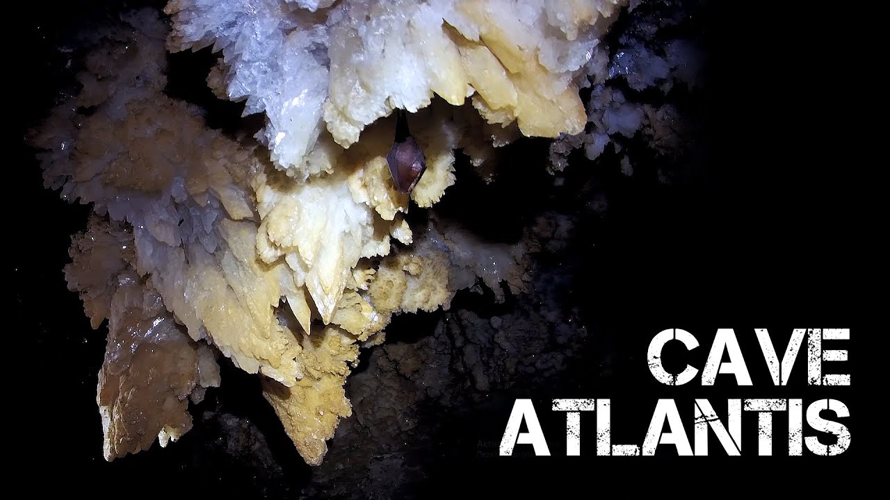 Beautiful caving with amazing crystals - Atlantis cave Ukraine - YouTube