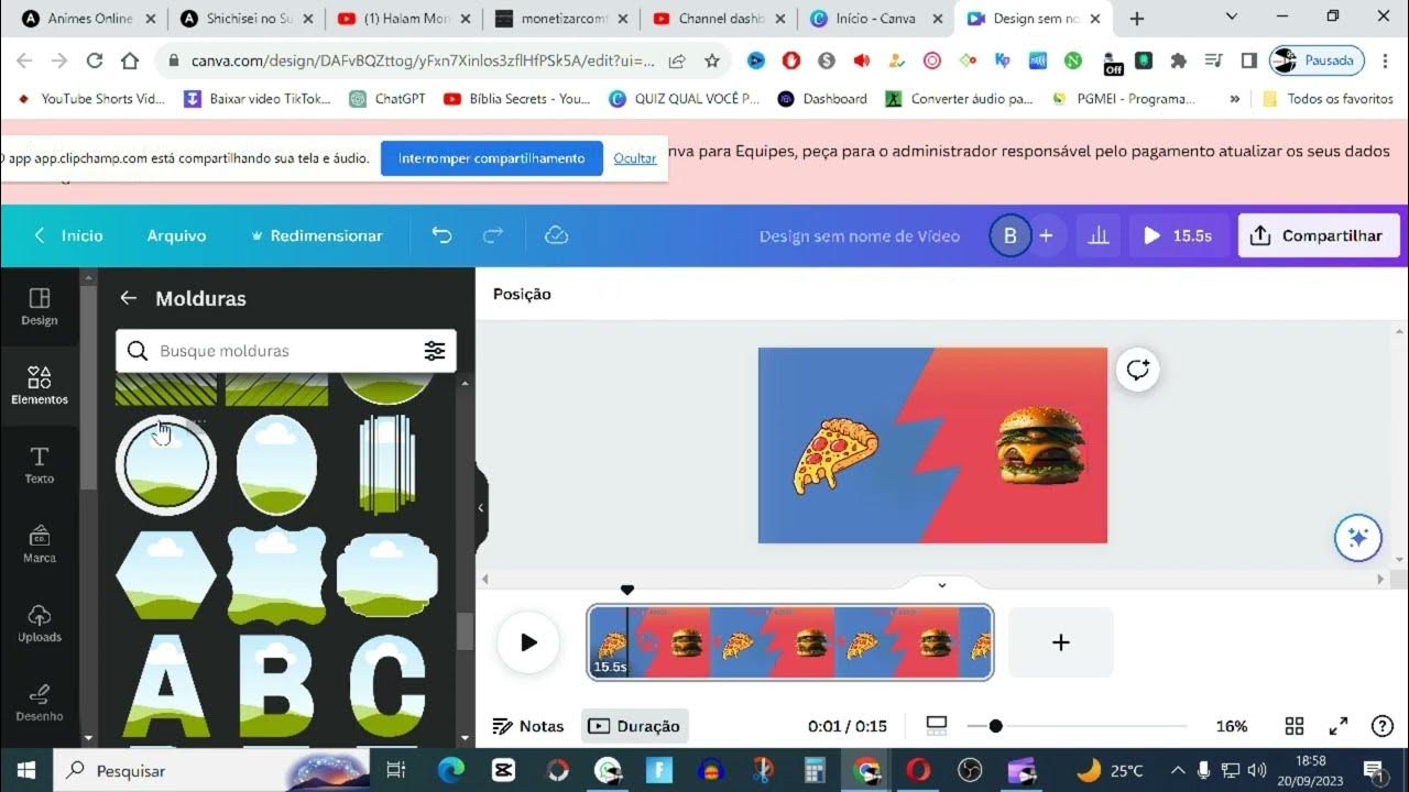 Como criar cronometro para vídeo de quiz para canal dark usando o canva - YouTube