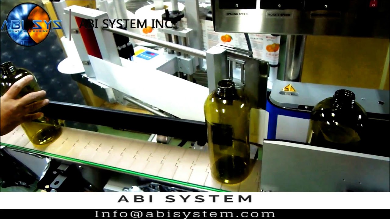 Automatic Bottle Labeling Machine | ABI System - YouTube