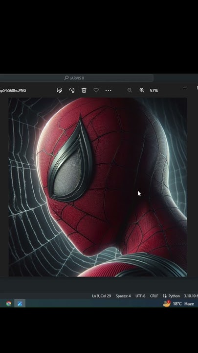 Jarvis Creates Spider-Man: AI Image Generation Marvel! #coding #python ...