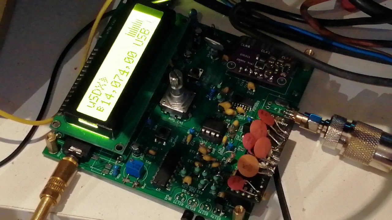 uSDX QRP single bord radio on FT8 qcx - YouTube