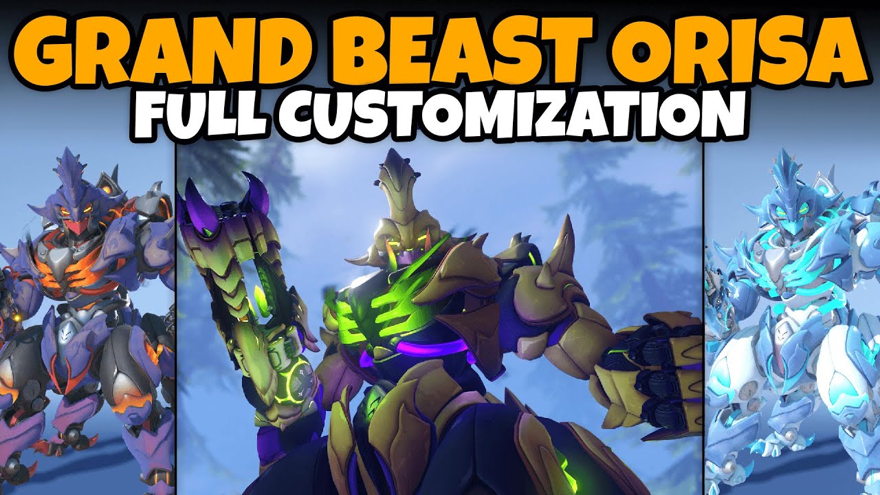 Grand Beast Orisa Mythic Skin - Overwatch 2 (Full Customization, All ...