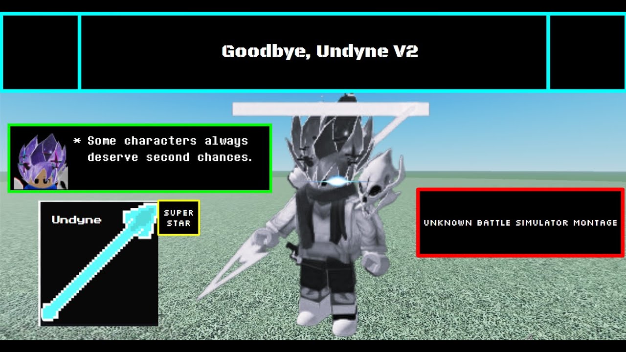 [UNKNOWN BATTLE SIMULATOR] Goodbye, Undyne v2... (UBS MONTAGE) - YouTube