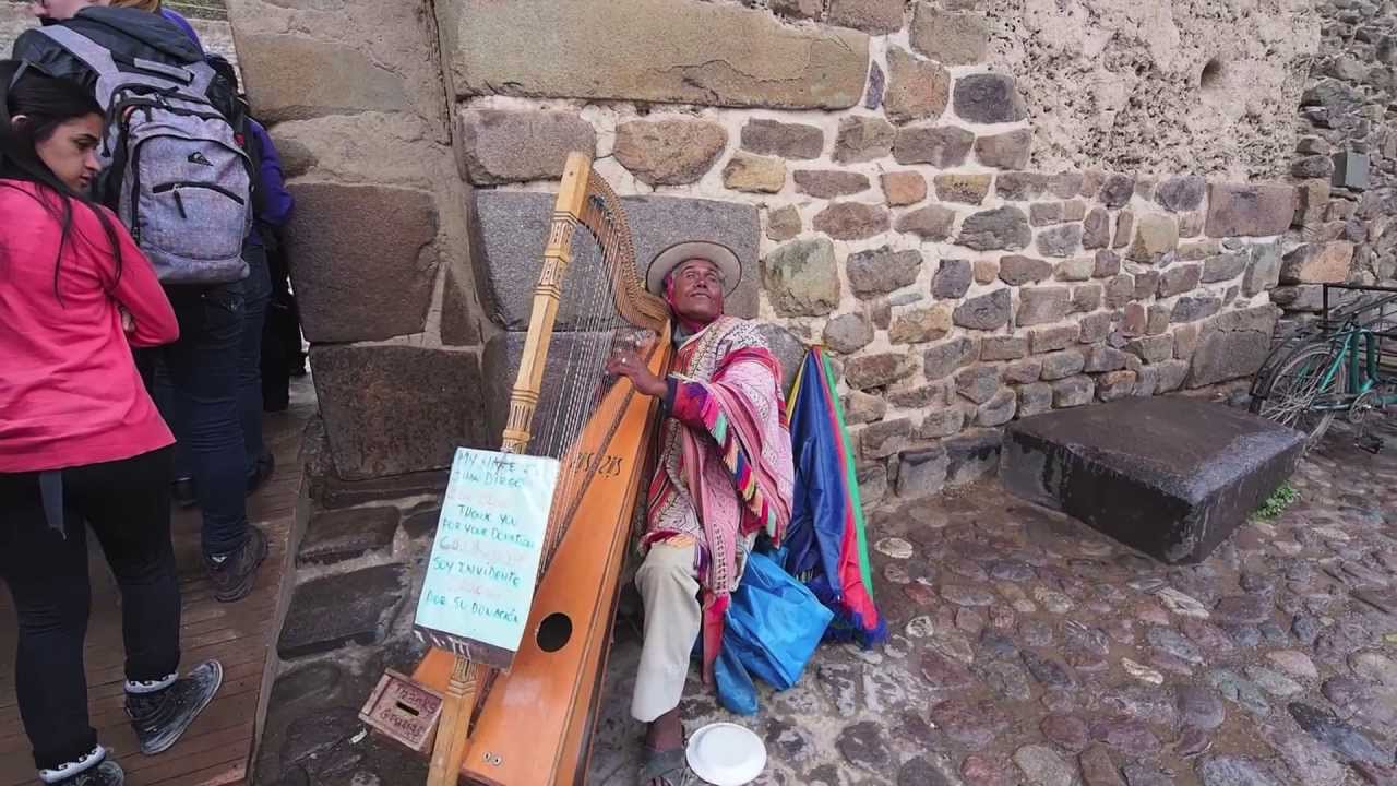 Harp Player - Sacred Valley of the Incas - YouTube