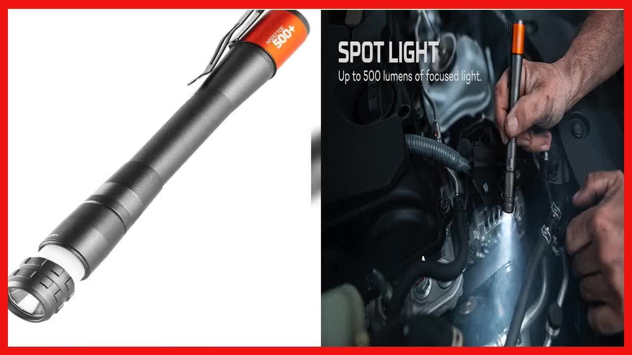 Nebo Inspector 500+ Rechargeable Flashlight, Powerful Pen Sized Pocket ...