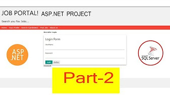 JOB PORTAL Project ASP.NET - YouTube