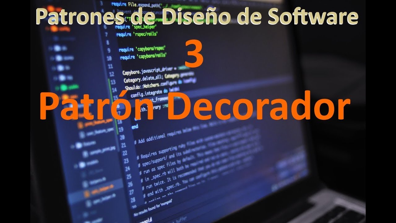 Patrón Decorador I - 3 - Patrones de Diseño de Software - YouTube