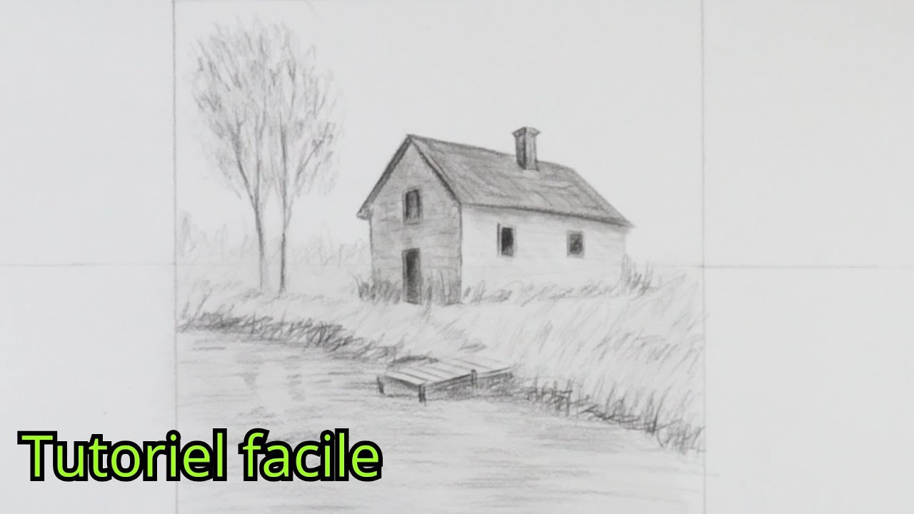 Dessiner une maison réaliste en perspective à 2 points de fuite ...