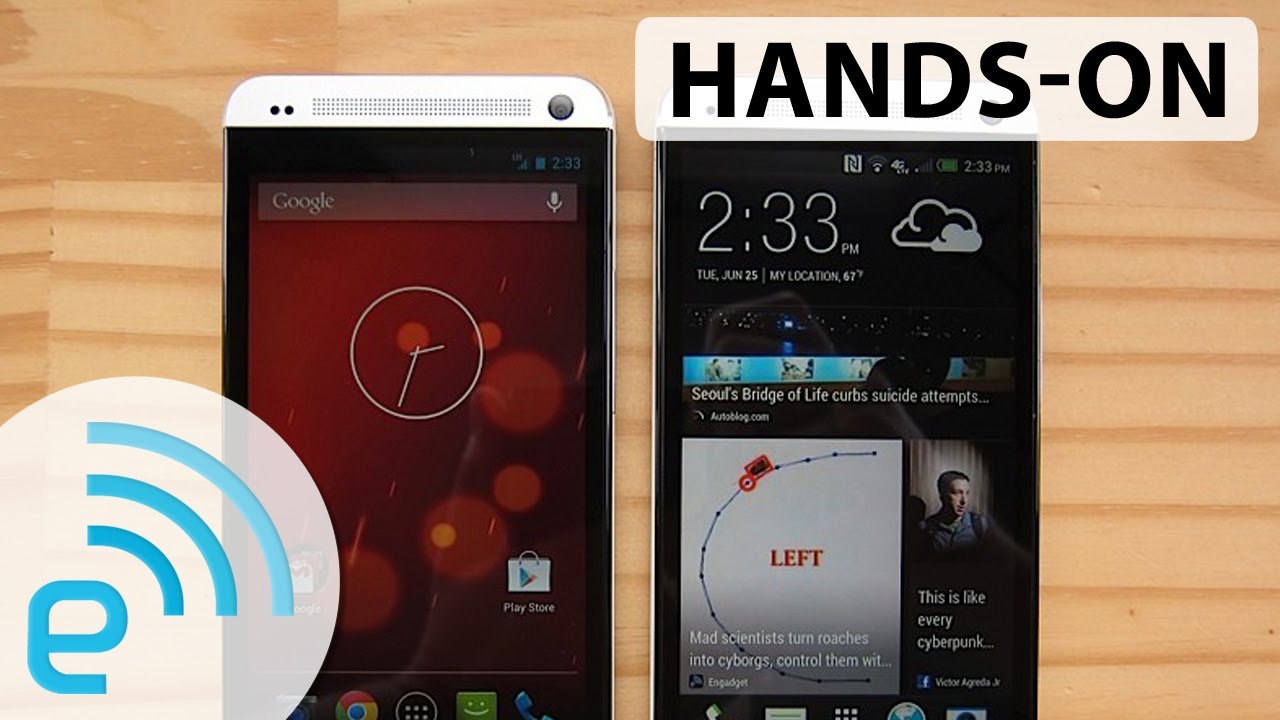 HTC One and Samsung Galaxy S 4 Google Play editions hands-on | Engadget ...