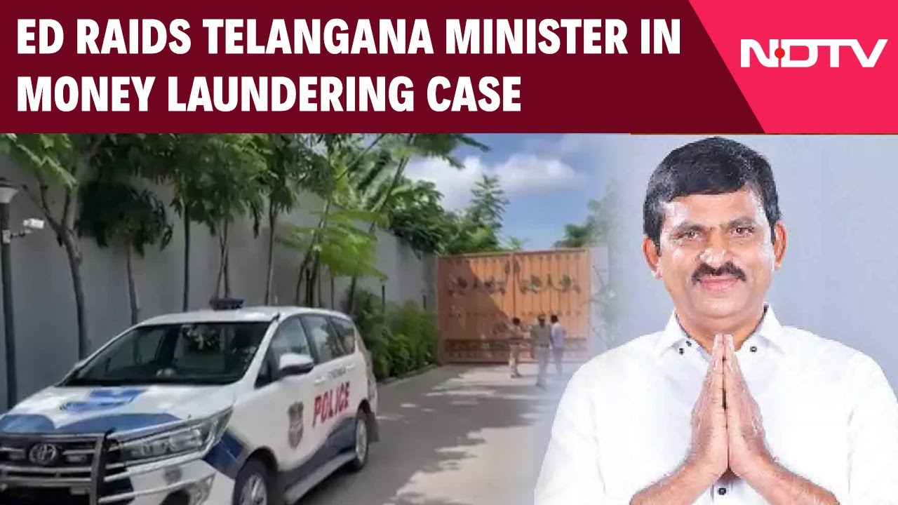 Telangana News | Enforcement Directorate Raids Telangana Minister In ...