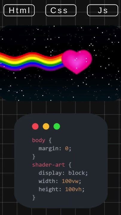 🔥 Create a Rainbow Heart with HTML, CSS & JavaScript! ️🌈 #Shorts - YouTube