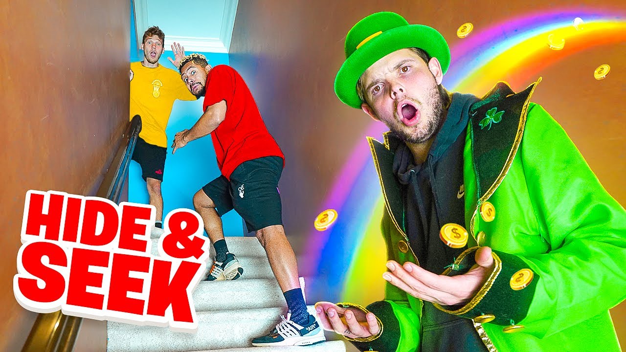 Scary Hide N Seek Vs Evil Leprechaun! - YouTube