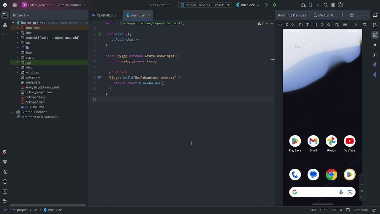 Flutter For Beginners 1st session - YouTube