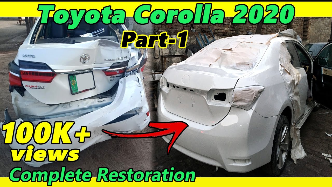 Toyota Corolla Full Restoration| Accident Car Repair| Mobeen Mughal ...