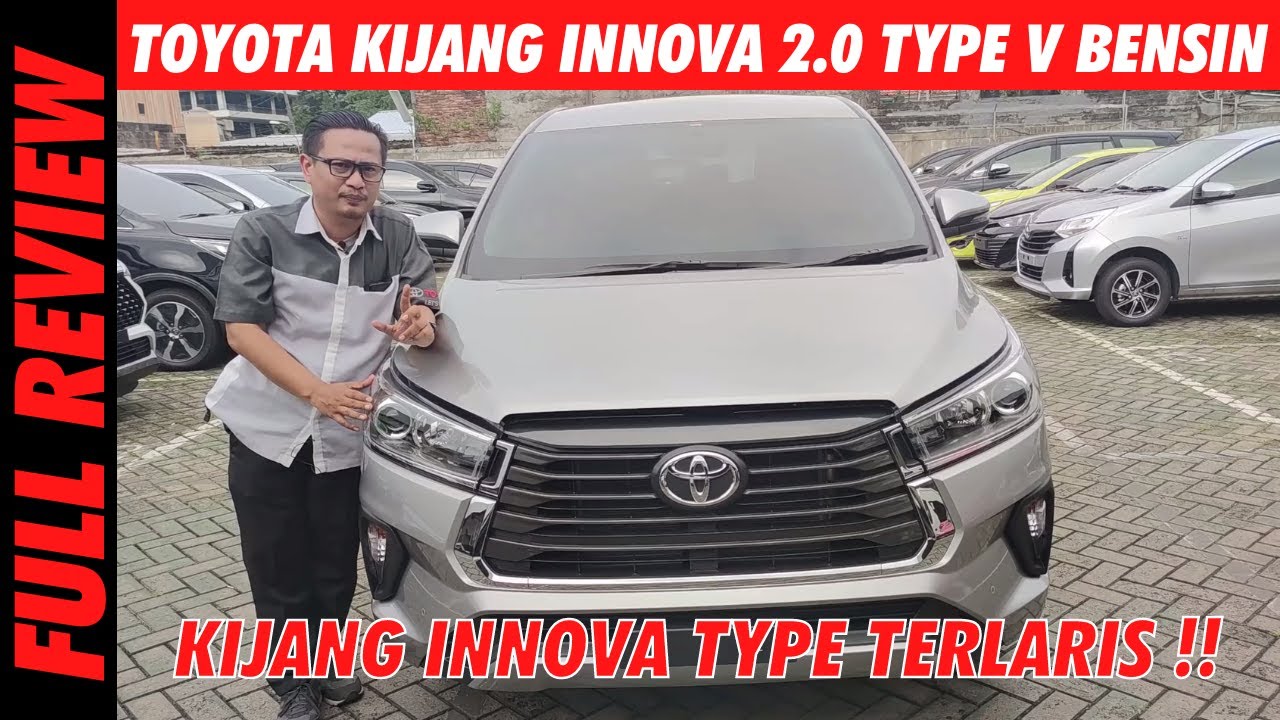 REVIEW TOYOTA INNOVA BENSIN TYPE V 2000cc TERBARU 2022 ‼️ INNOVA BENSIN ...