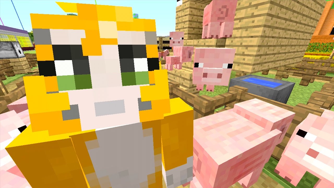 Minecraft: Xbox - Building Time - Pigsty Derby! {75} - YouTube