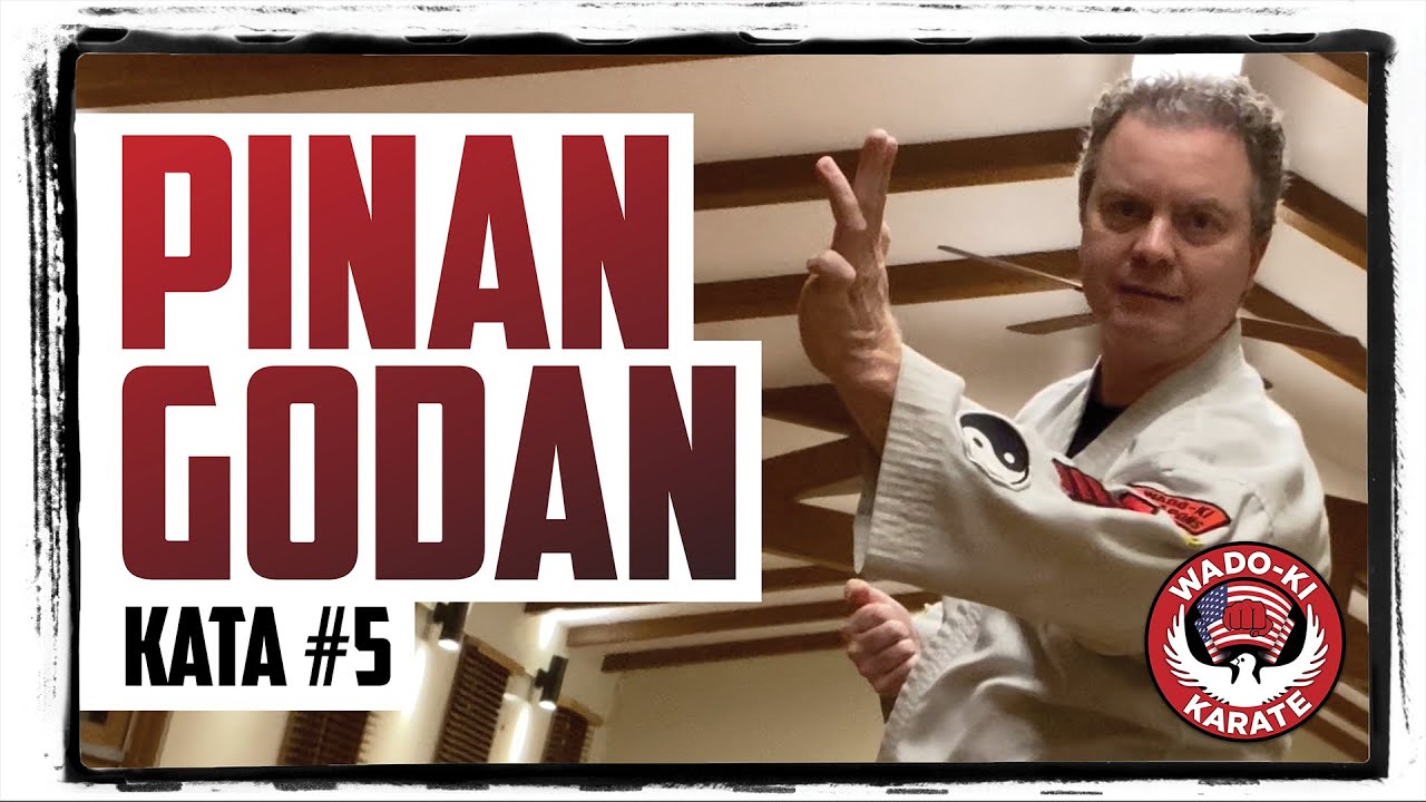 Wado Ki Karate Fifth Kata Pinan Godan Four-Tip Brown Belt - YouTube