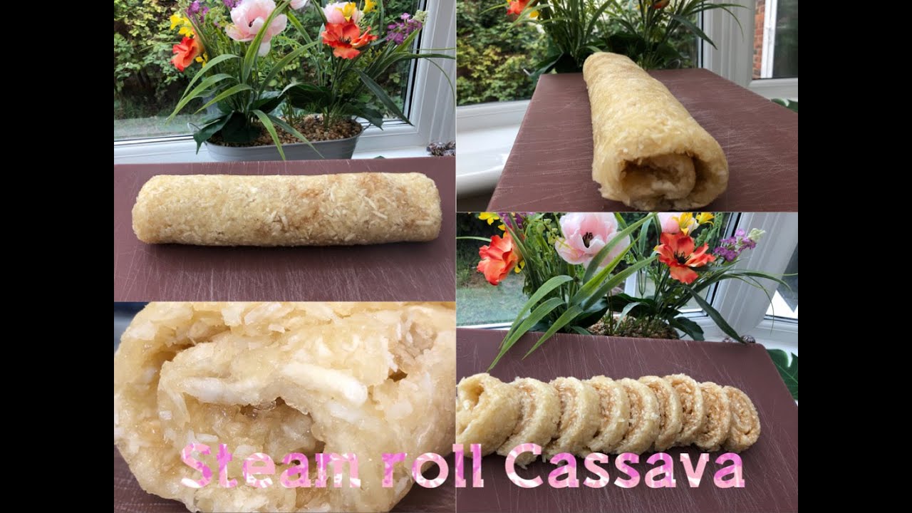 CASSAVA ROLL WITH SWEET COCONUT SPREAD | RhoseSplendid Ravel - YouTube