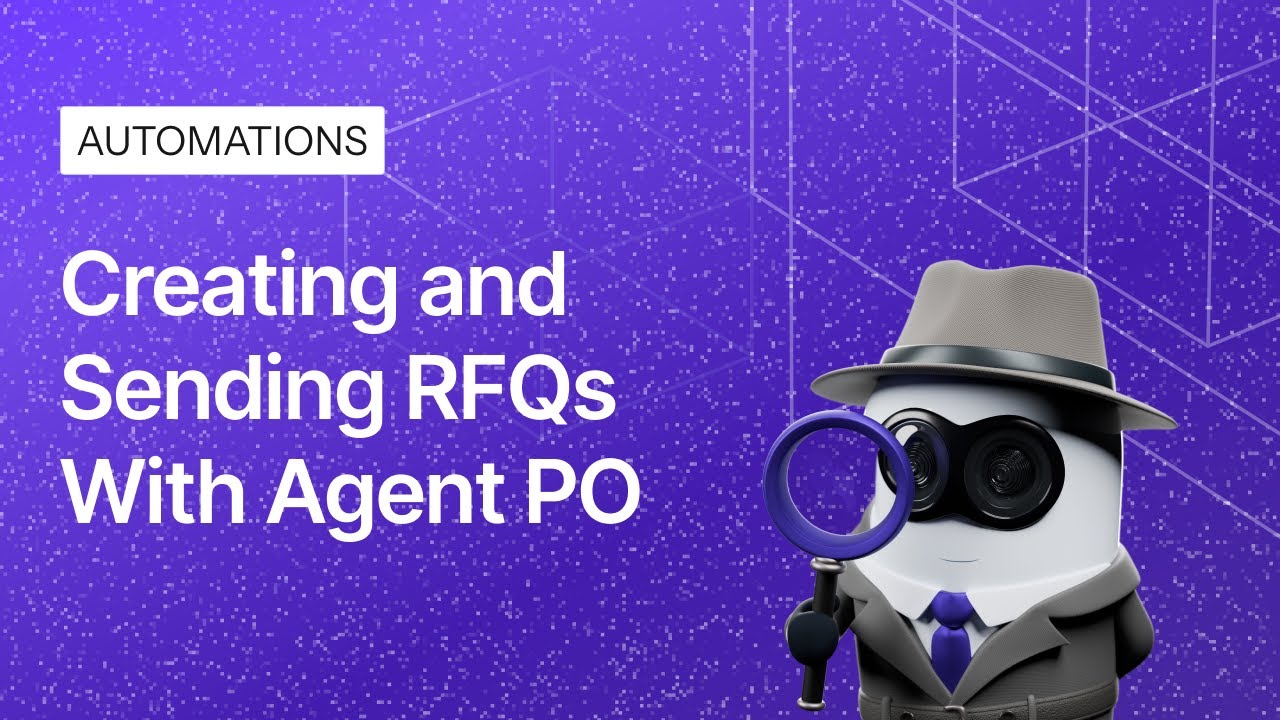 Creating and Sending RFQs With Agent PO - YouTube