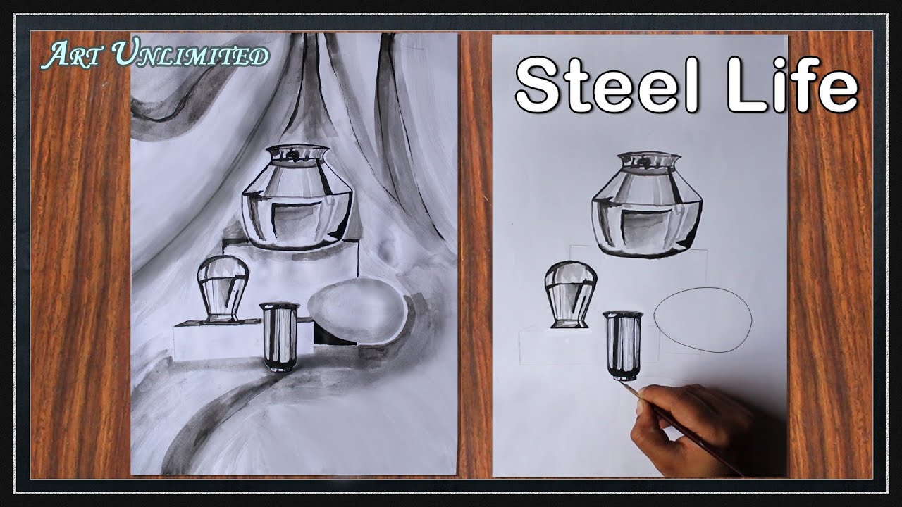 Steel Life Drawing /Object Drawing/MMO Drawing - YouTube