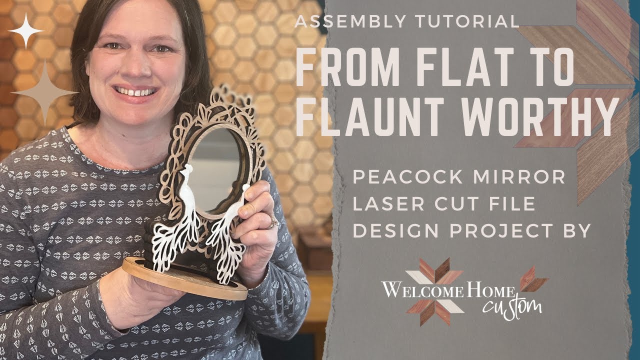DIY Peacock Mirror: Laser Cut Your Way to an Eye-Catching Design with ...