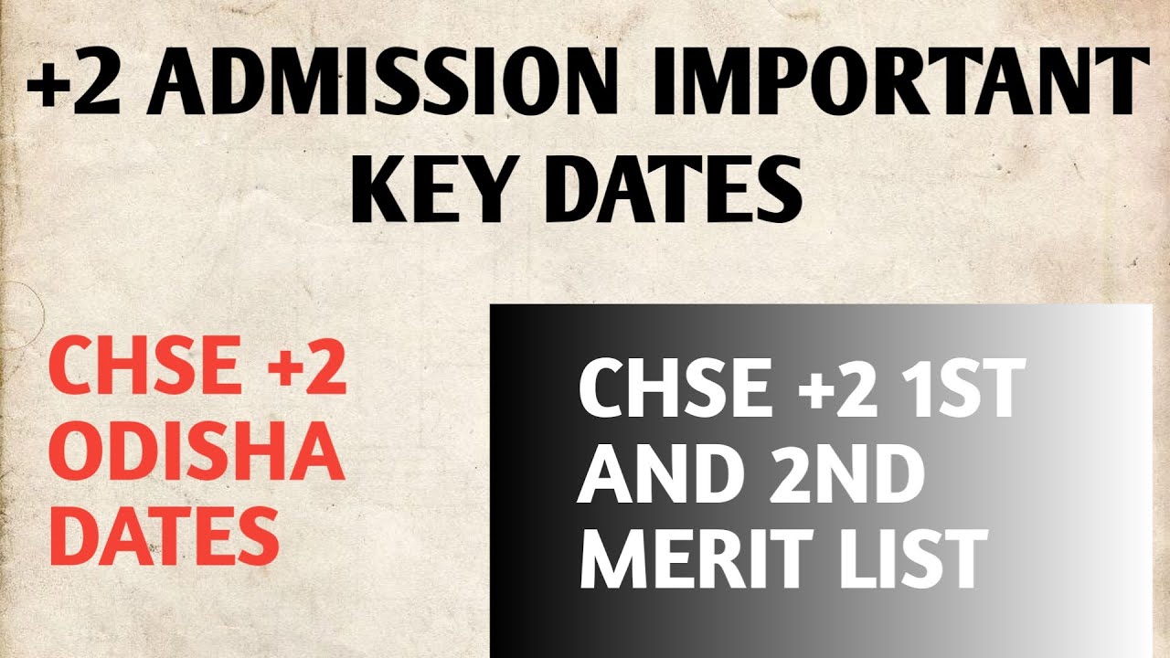 +2 ADMISSION IMPORTANT KEY DATES - YouTube