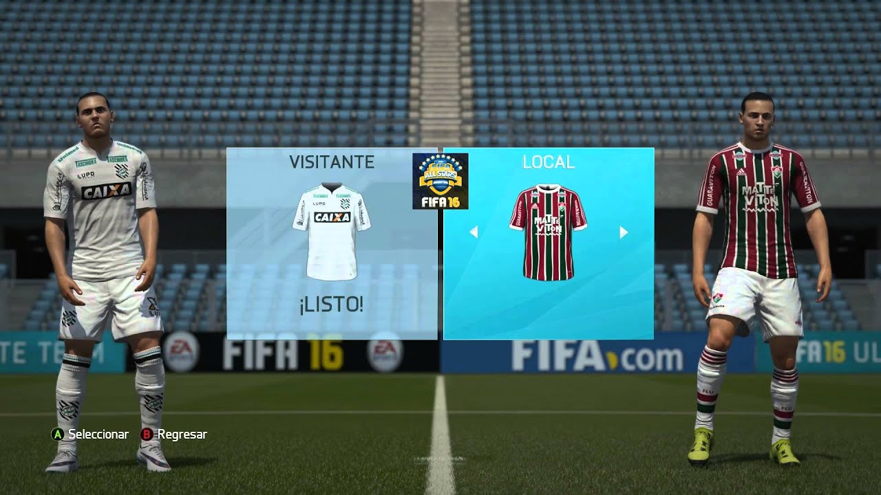 FIFA 16 Brazil Teams Kits and Ratings - YouTube