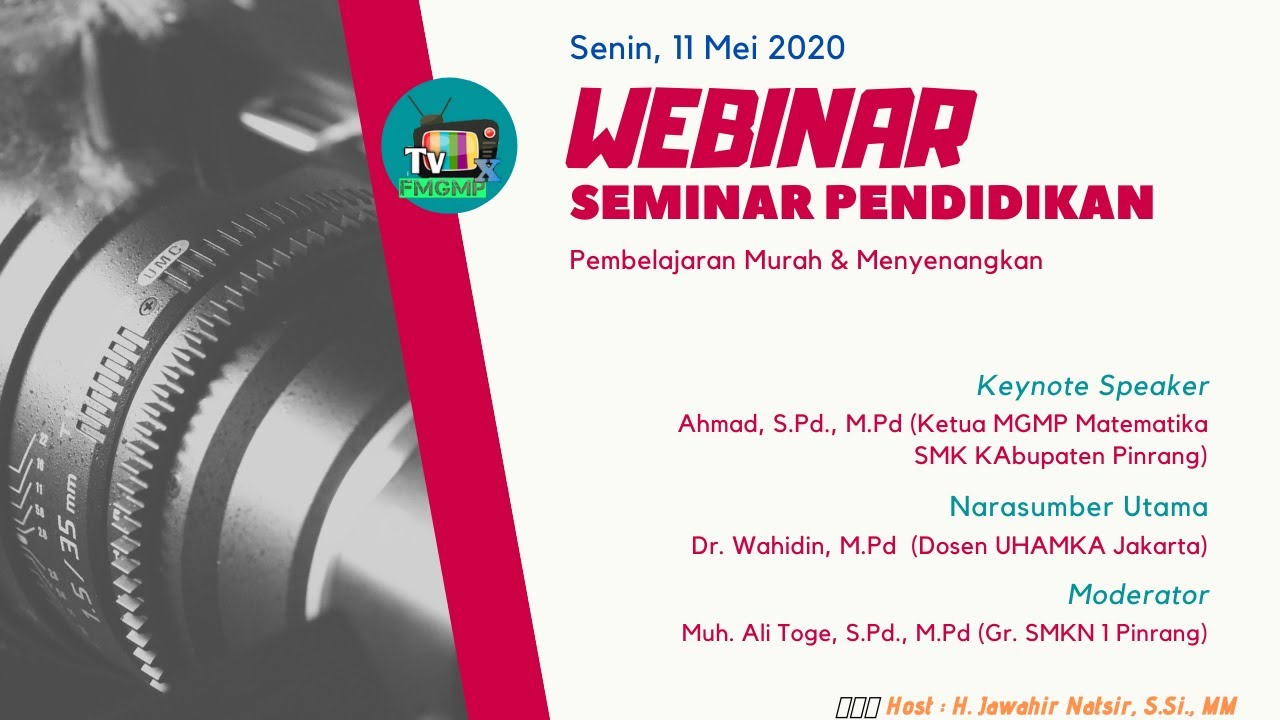 WEBINAR - SEMINAR PENDIDIKAN - - YouTube