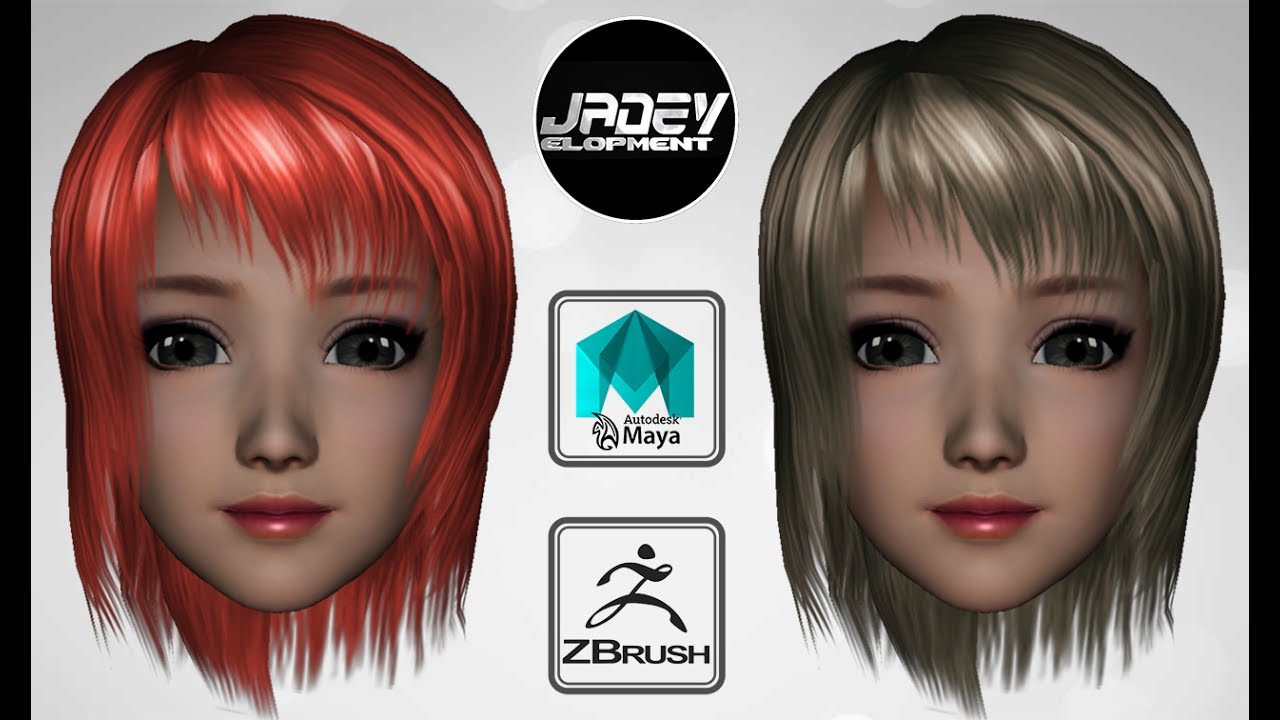 3D Female Head Modeling (Maya & ZBrush) - YouTube