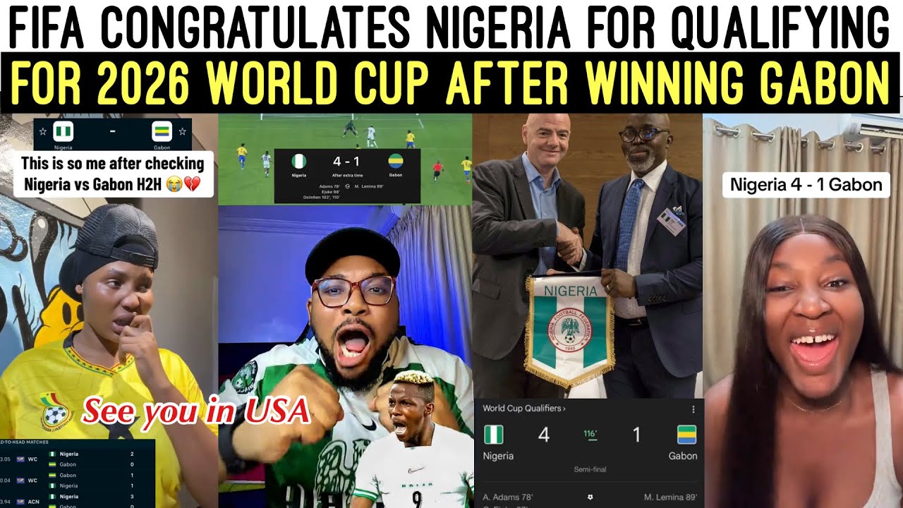ITS OFFICIAL🔥💃 FIFA CONGRATULATES NIGERA FOR QUALIFYING FOR 2026 WORLD ...