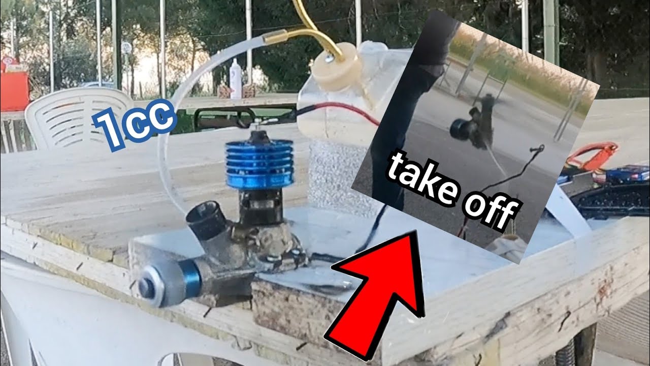 RC planes - Tiny little 1cc engine that takes off - YouTube