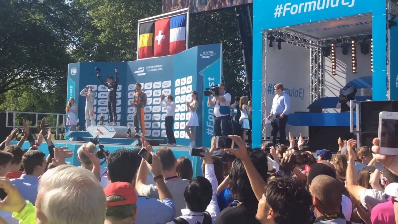 Formula E 2015 London Race 10 Podium - YouTube