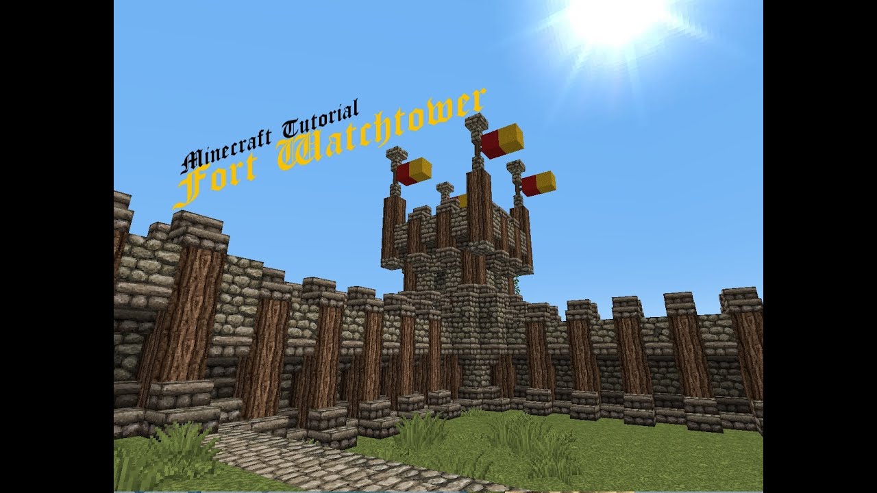 Small Medieval Watchtower | Minecraft Tutorial | Part Three - YouTube
