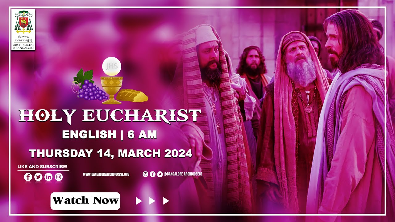 14.03.2024 | English live Mass | Rev. Fr. Joy Sebastian - YouTube