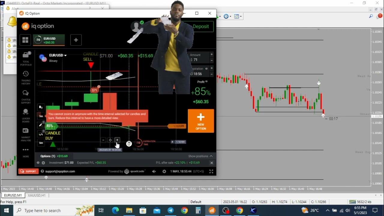 Non Rapient Indicator | Iq option signals indicator | Nick Davis script | Iq option | - YouTube