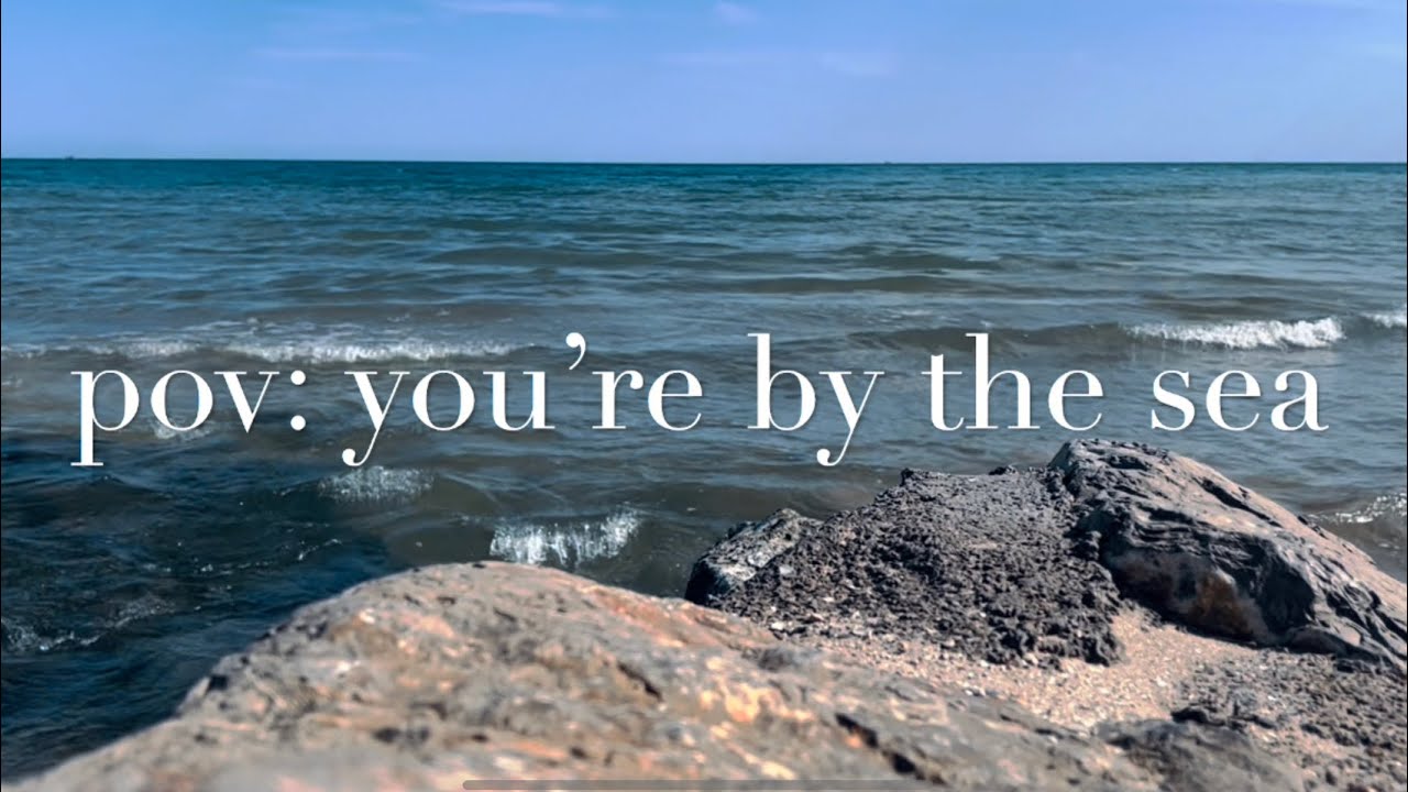 pov you’re by the sea, sitting on a cliff, manifesting beach, whoever ...